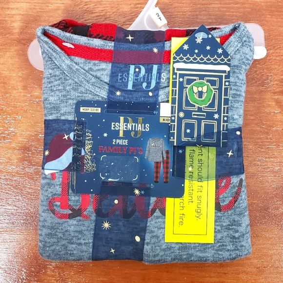 PJ Essentials | Pajamas | Pj Essentials 2 Piece Kids Holiday Pajamas ...